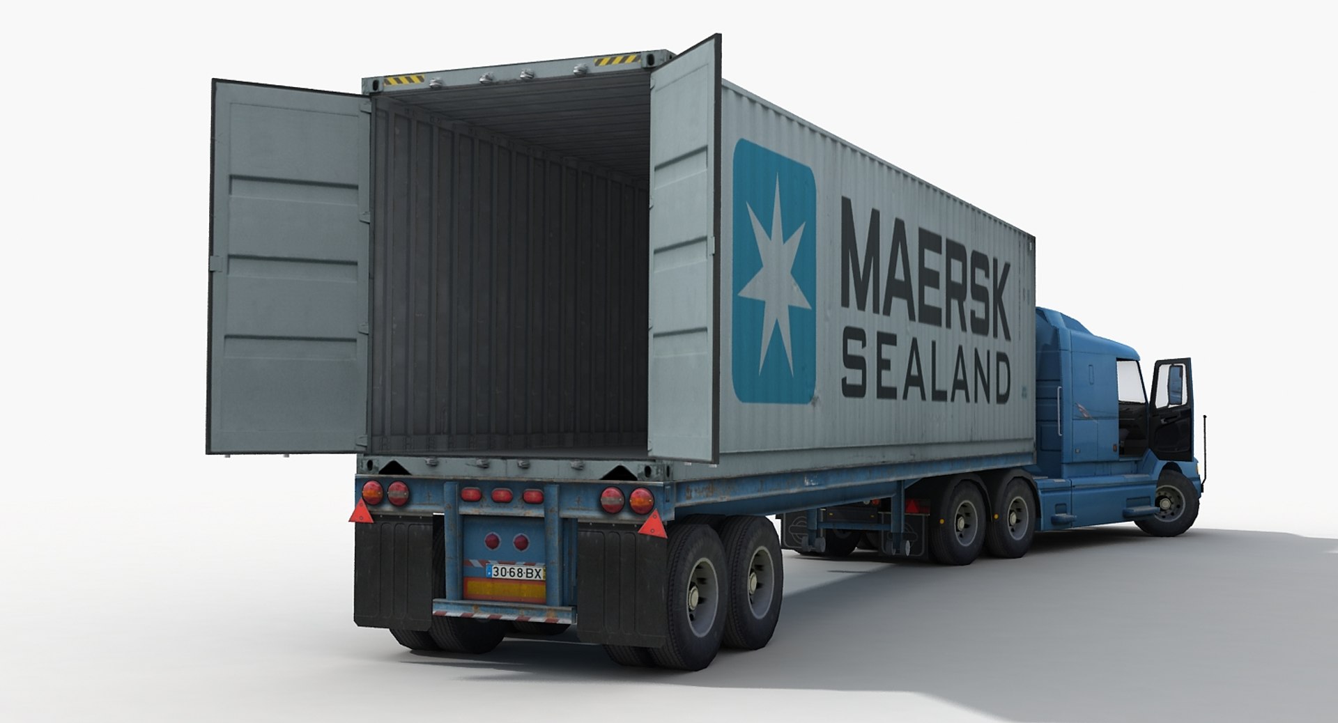 3d Container Truck
