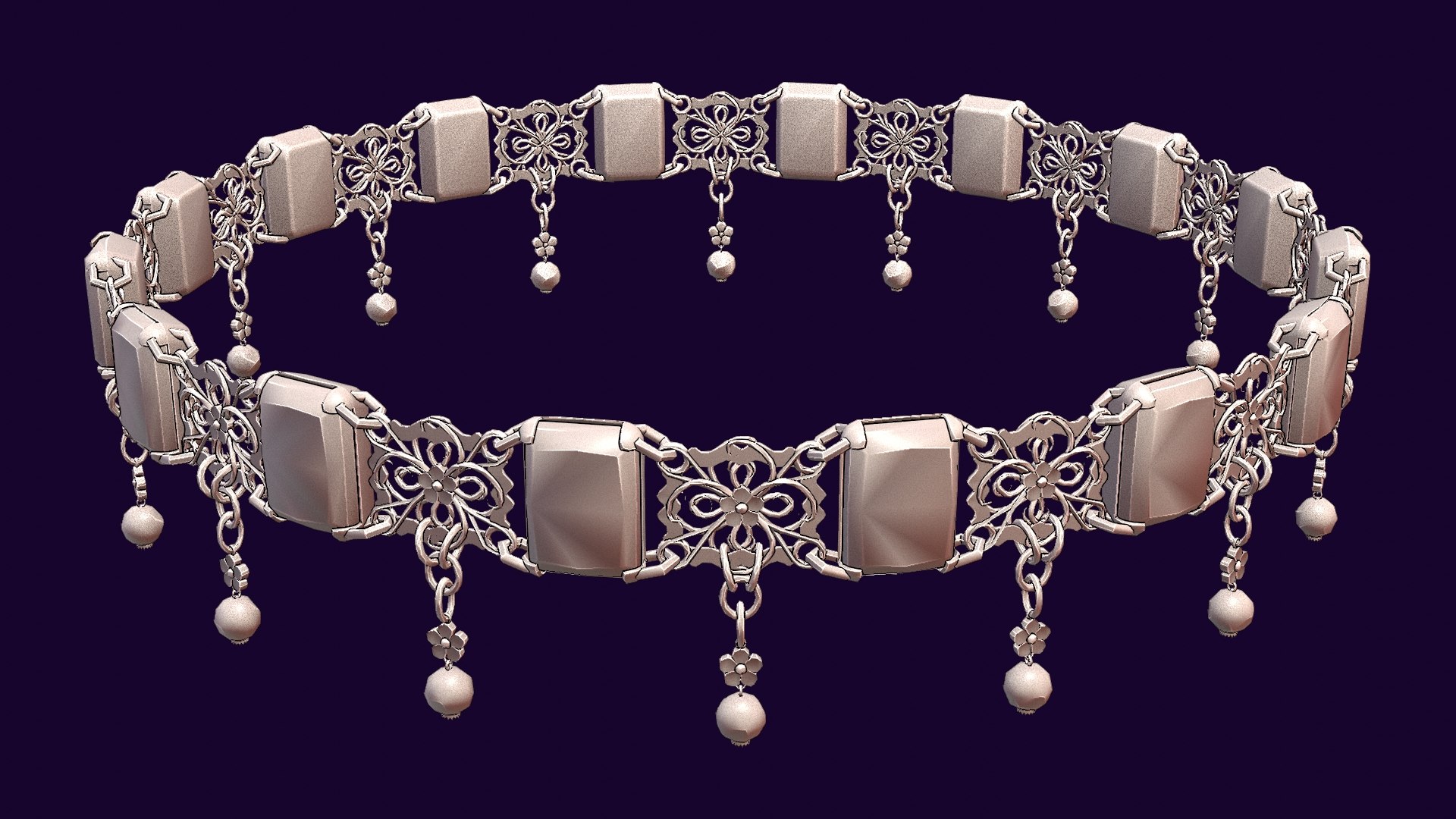 3D Ruby Choker - TurboSquid 1948909