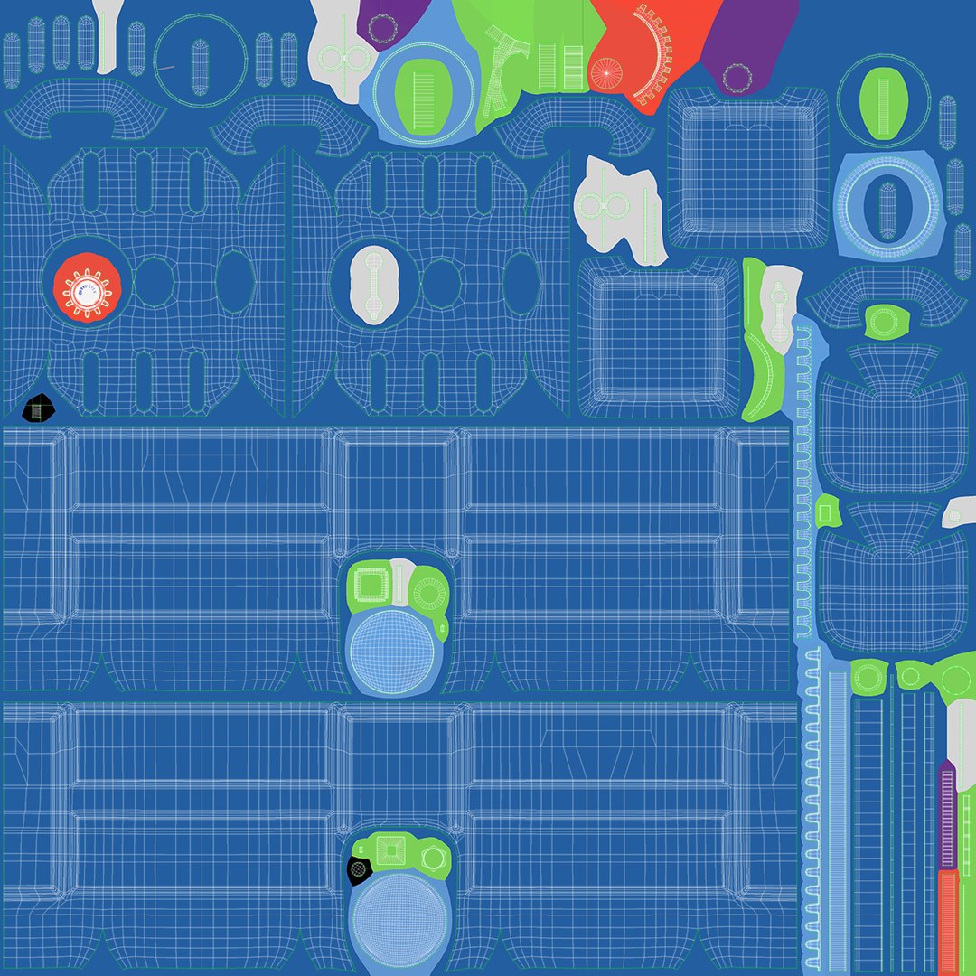 3D Square Water Containers Model - TurboSquid 2013615