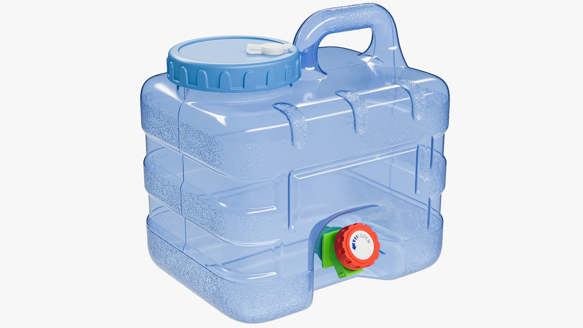 3D Square Water Containers Model - TurboSquid 2013615
