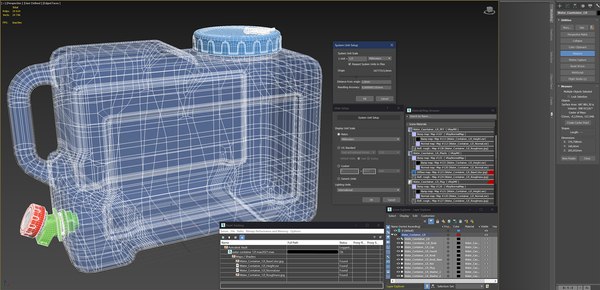 3D Square Water Containers model - TurboSquid 2013615