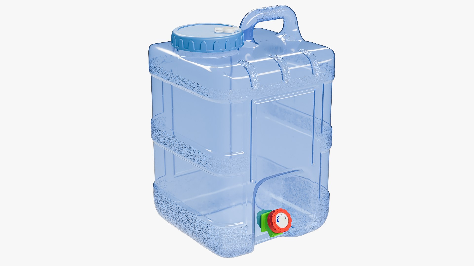 3D Square Water Containers Model - TurboSquid 2013615