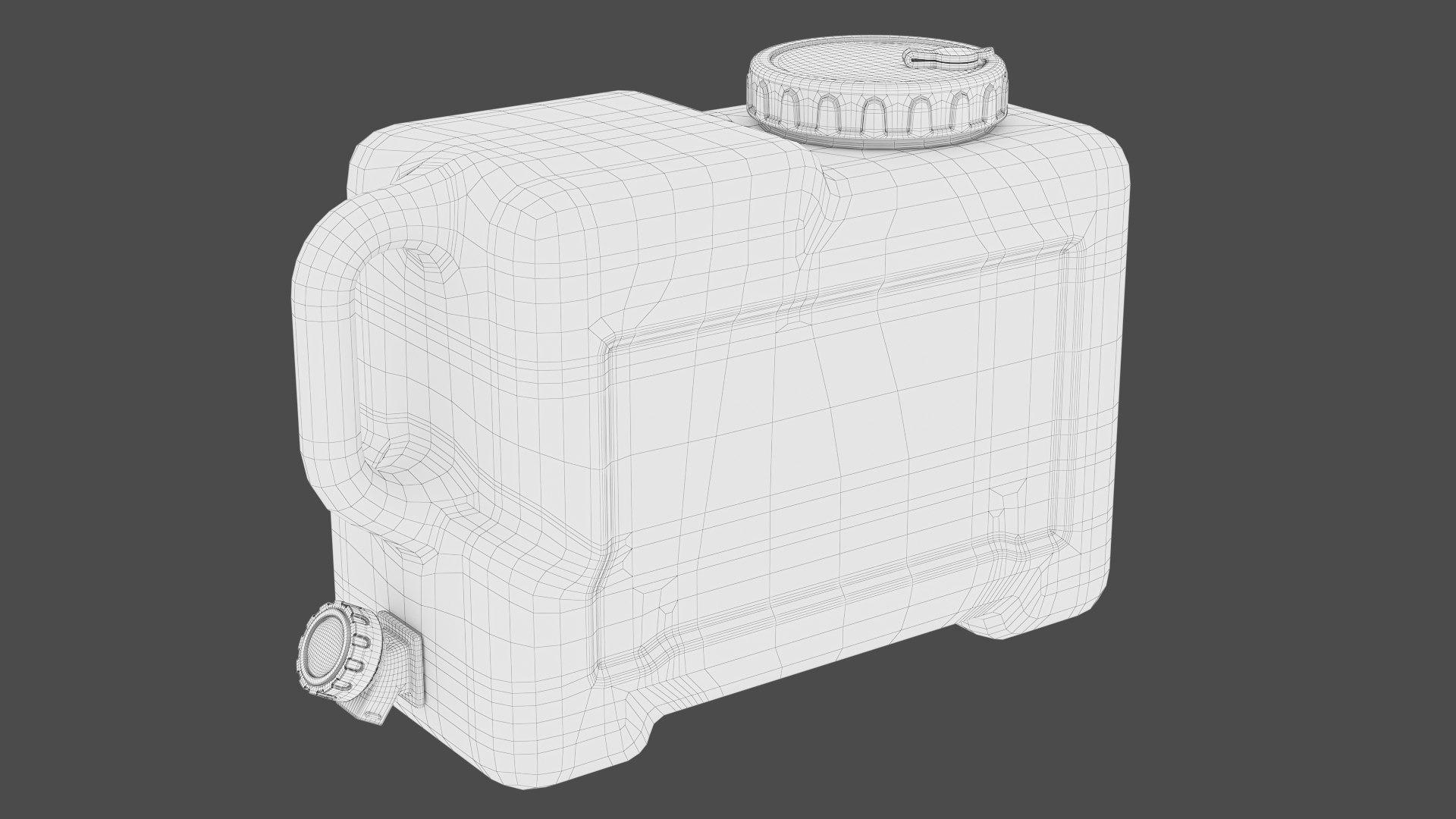 3D Square Water Containers Model - TurboSquid 2013615