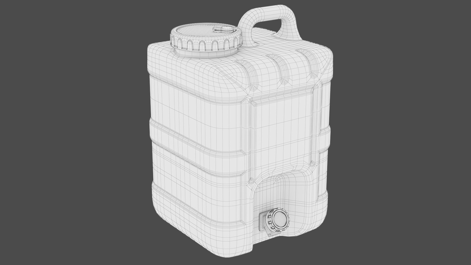 3D Square Water Containers Model - TurboSquid 2013615