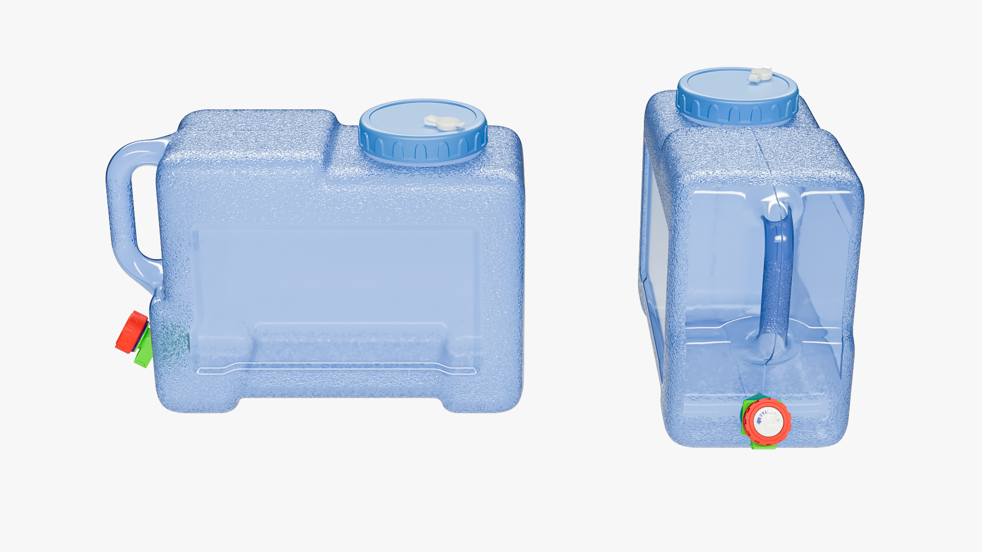 3D Square Water Containers Model - TurboSquid 2013615