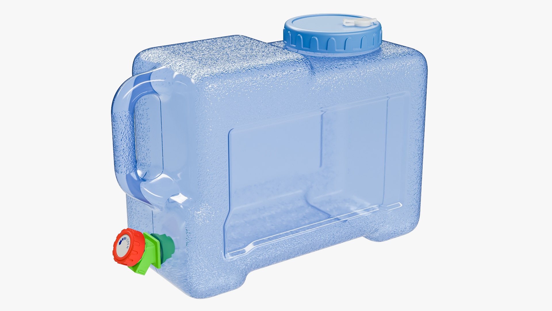3D Square Water Containers Model - TurboSquid 2013615