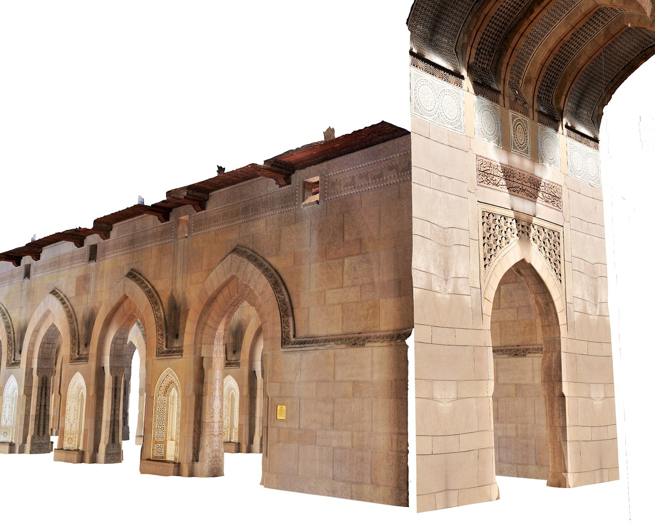 3D Oman Mosque Corridor Model - TurboSquid 2203340