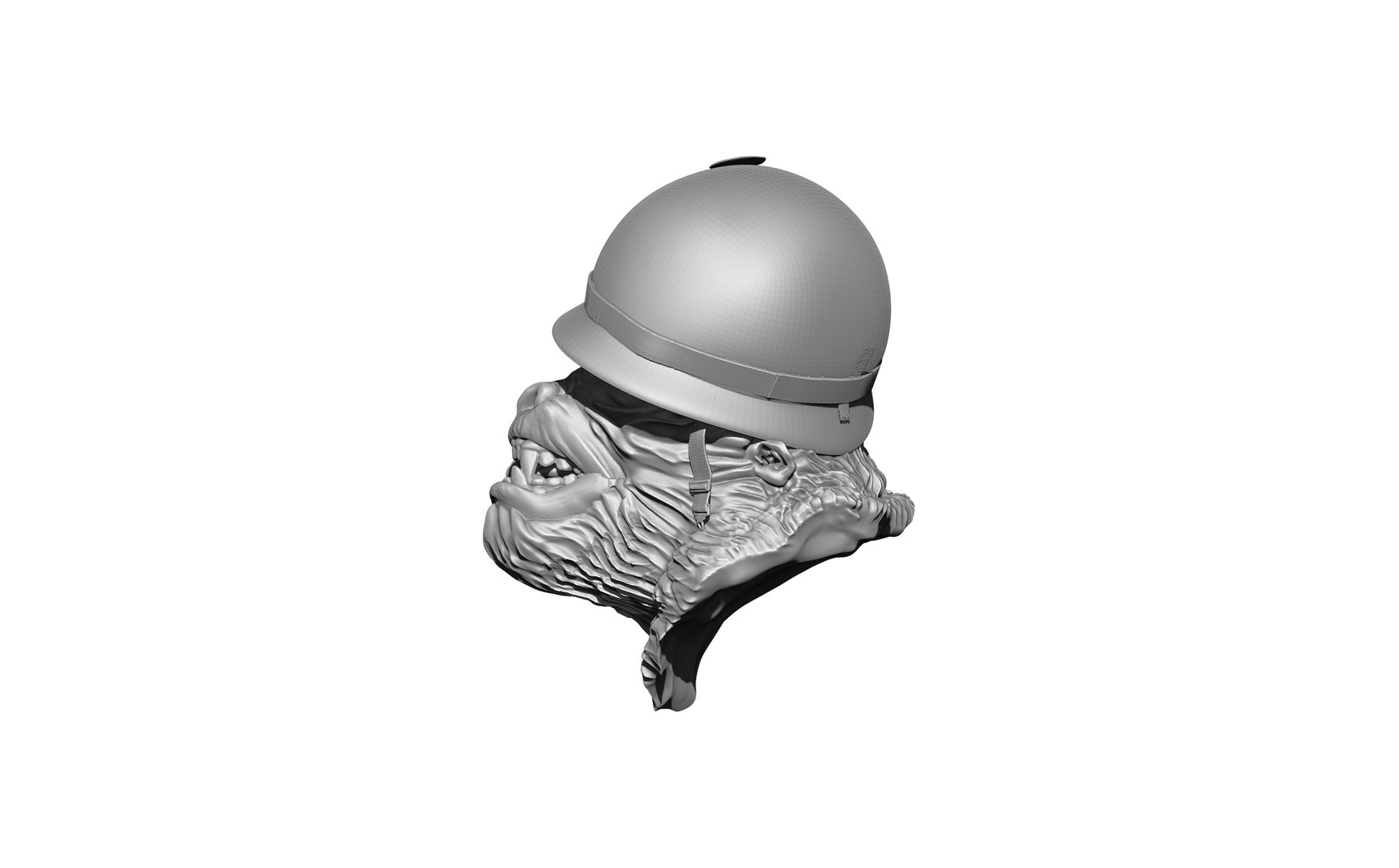 3D monkey angry helmet - TurboSquid 2151813