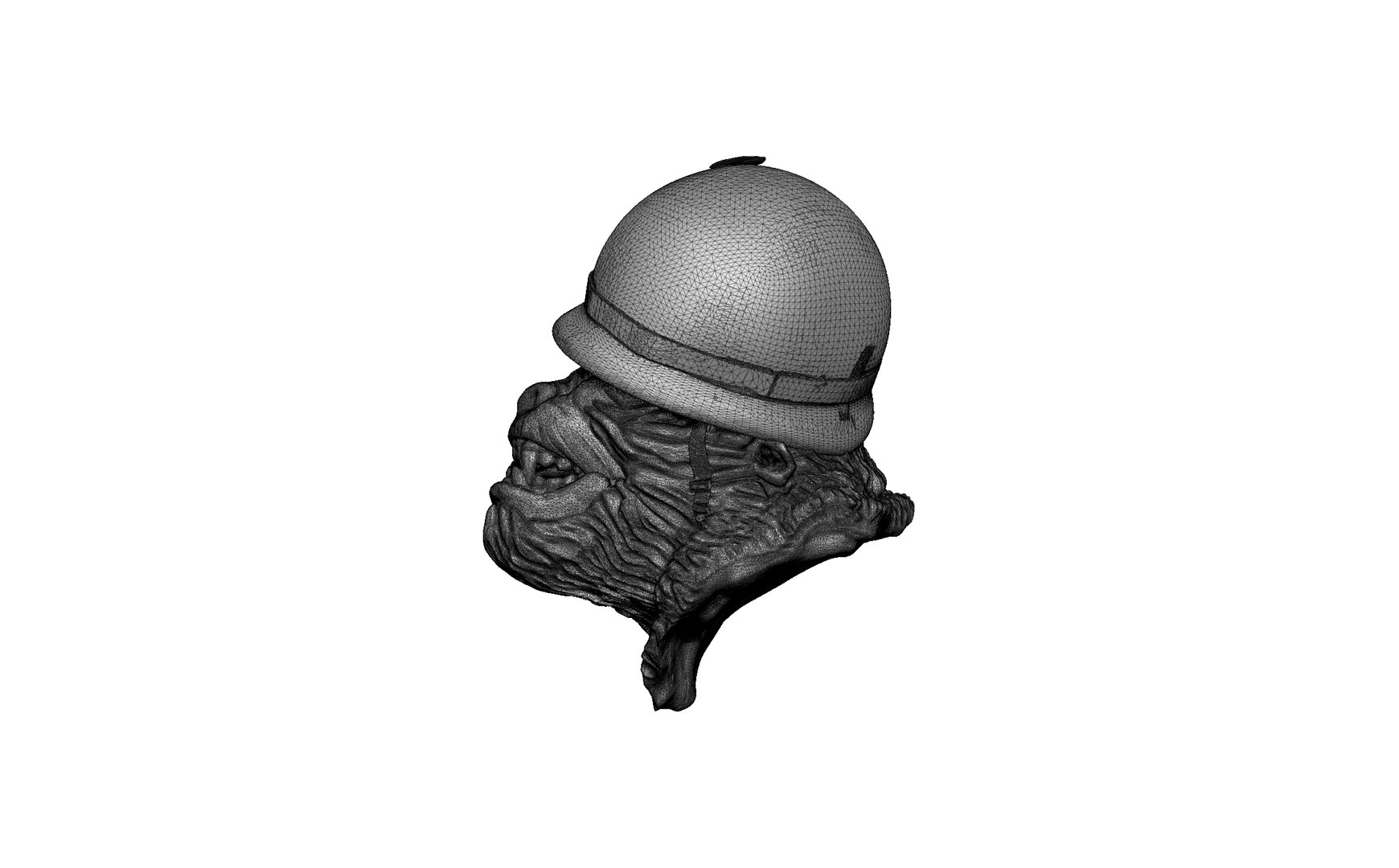 3D monkey angry helmet - TurboSquid 2151813
