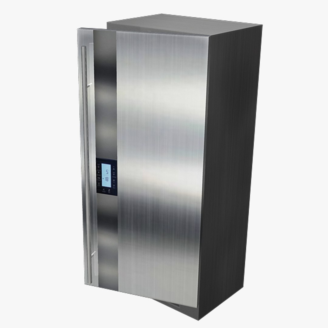 3d Modern Refrigerator Model