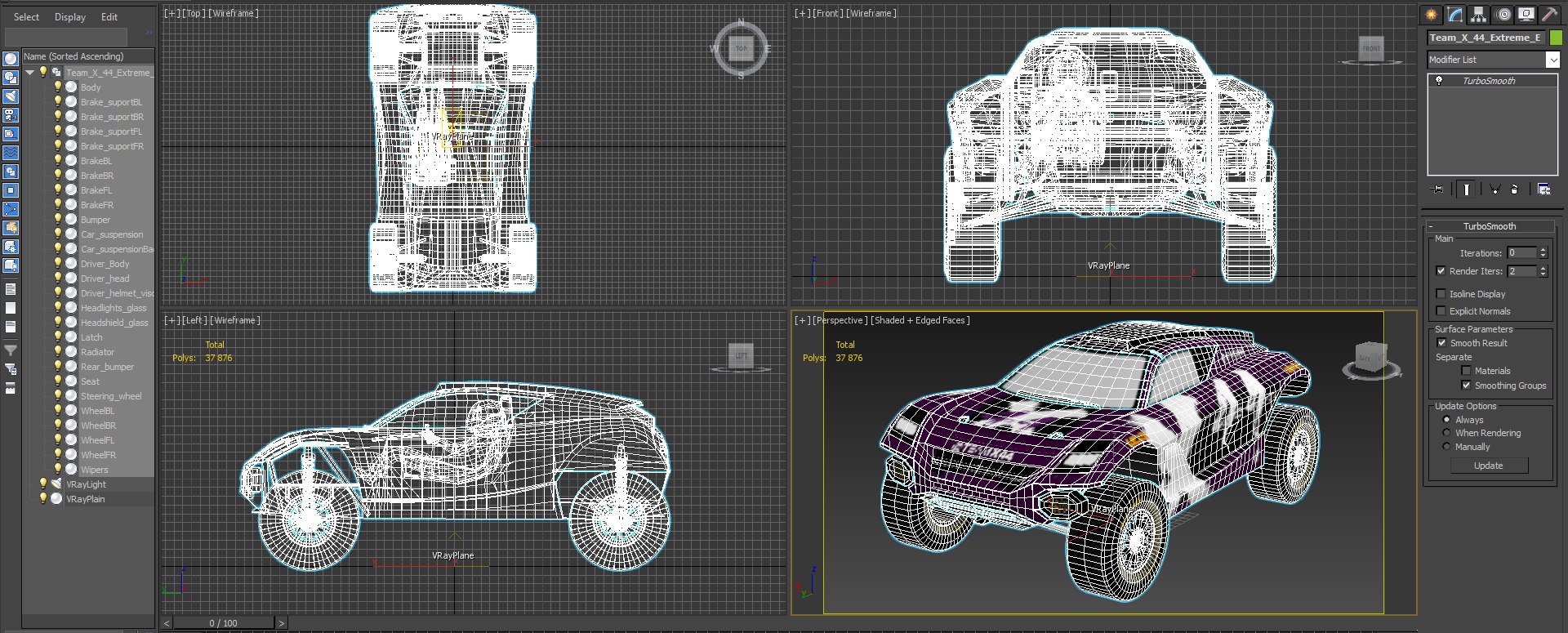 Team X44 Pre Season Model - TurboSquid 1628329