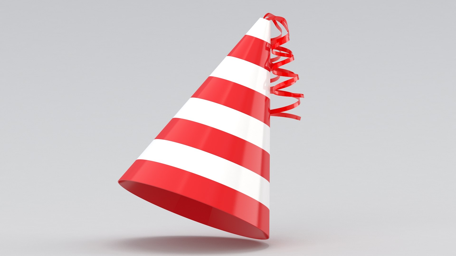 3D Party Hat Red 01 Model - TurboSquid 2192770