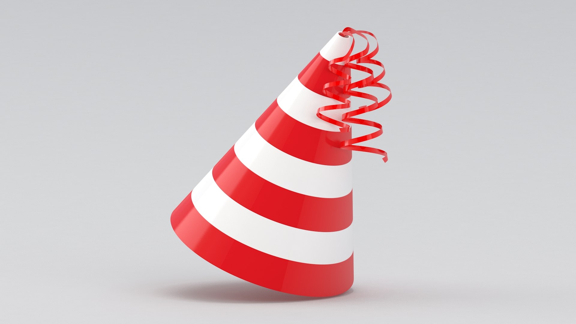 3D Party Hat Red 01 Model - TurboSquid 2192770