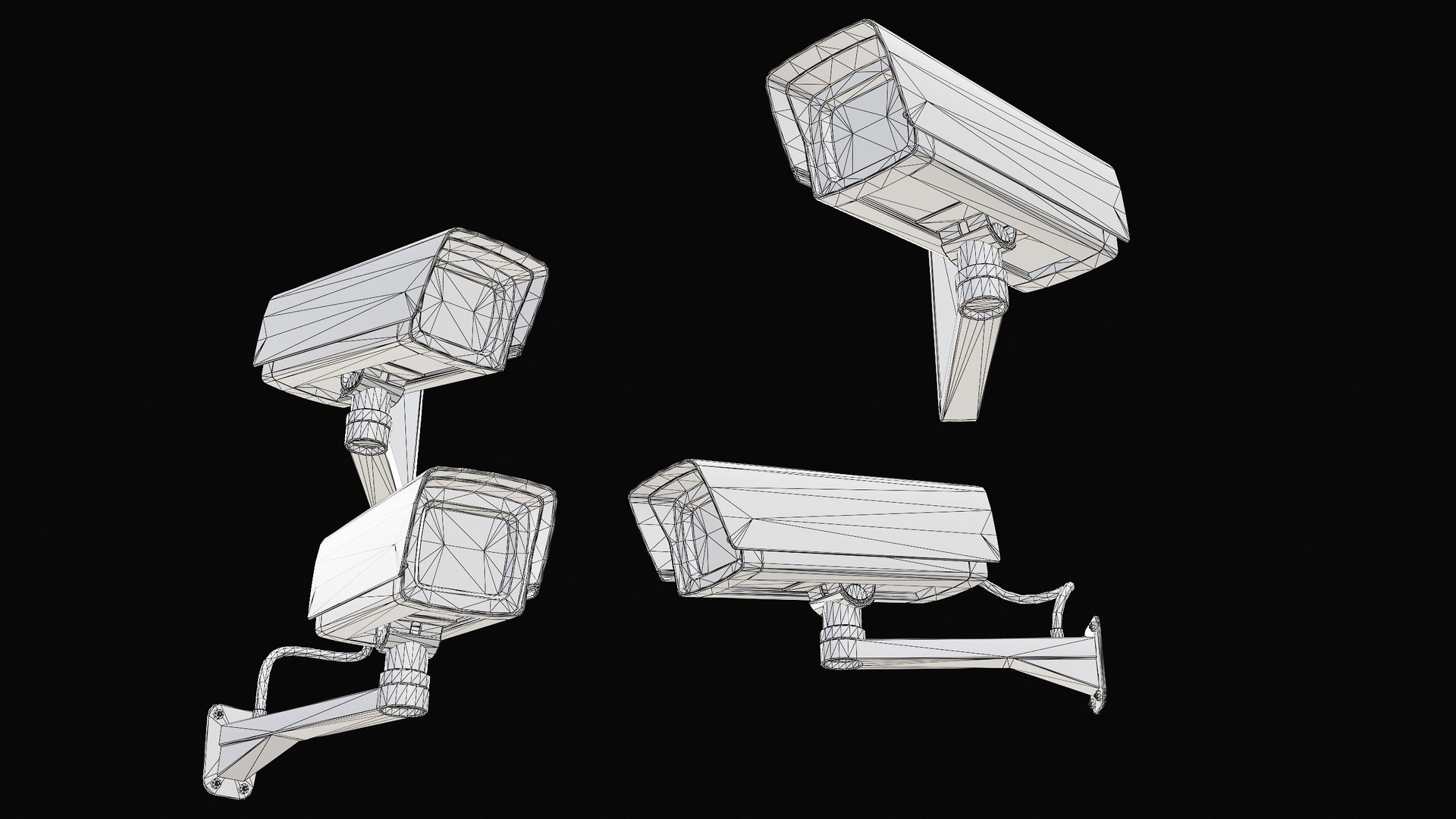 Security Cameras - PBR Game Ready 3D Model - TurboSquid 2135167