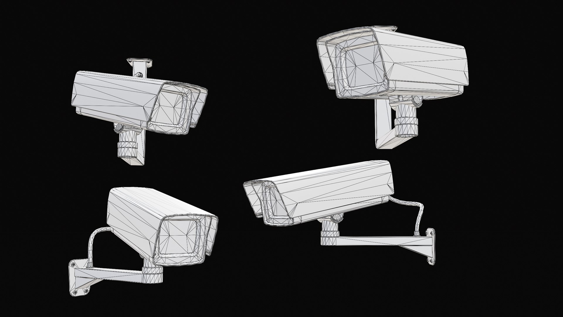 Security Cameras - PBR Game Ready 3D Model - TurboSquid 2135167