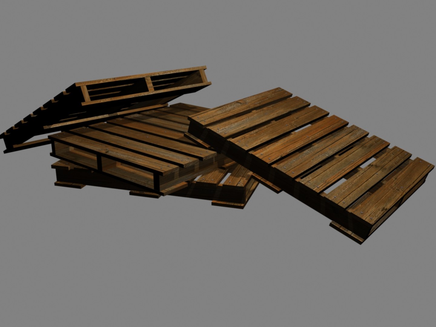 Wooden Pallet 3d Model
