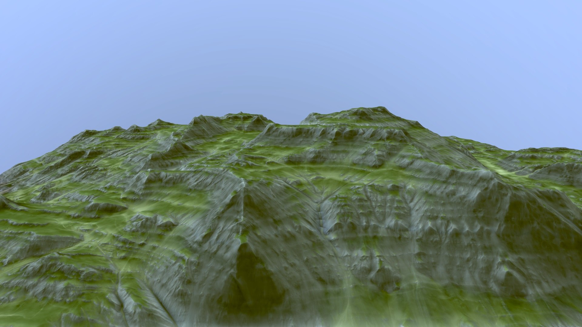 Hills Cliffs Terrain 3d Obj