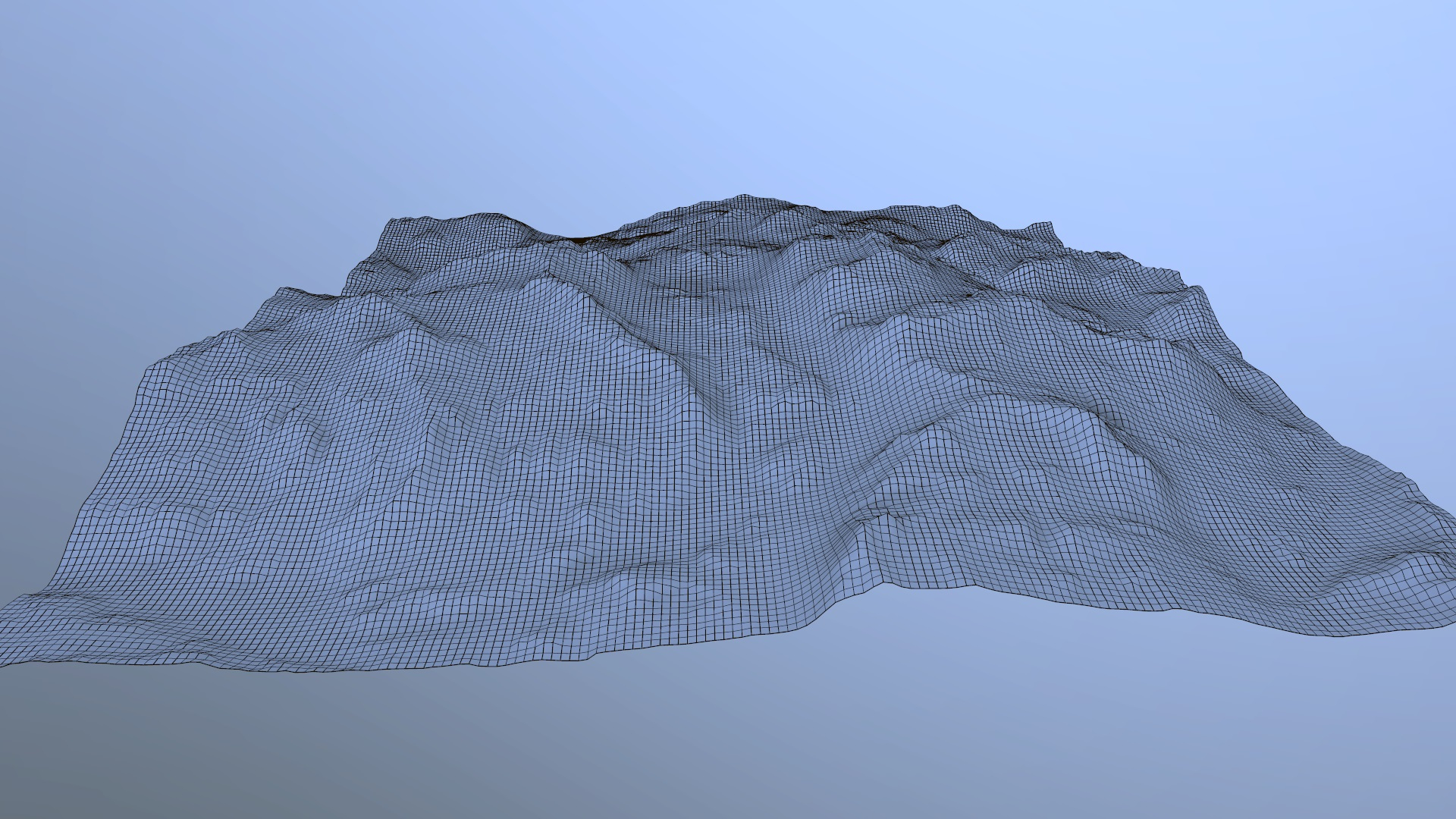 Hills Cliffs Terrain 3d Obj