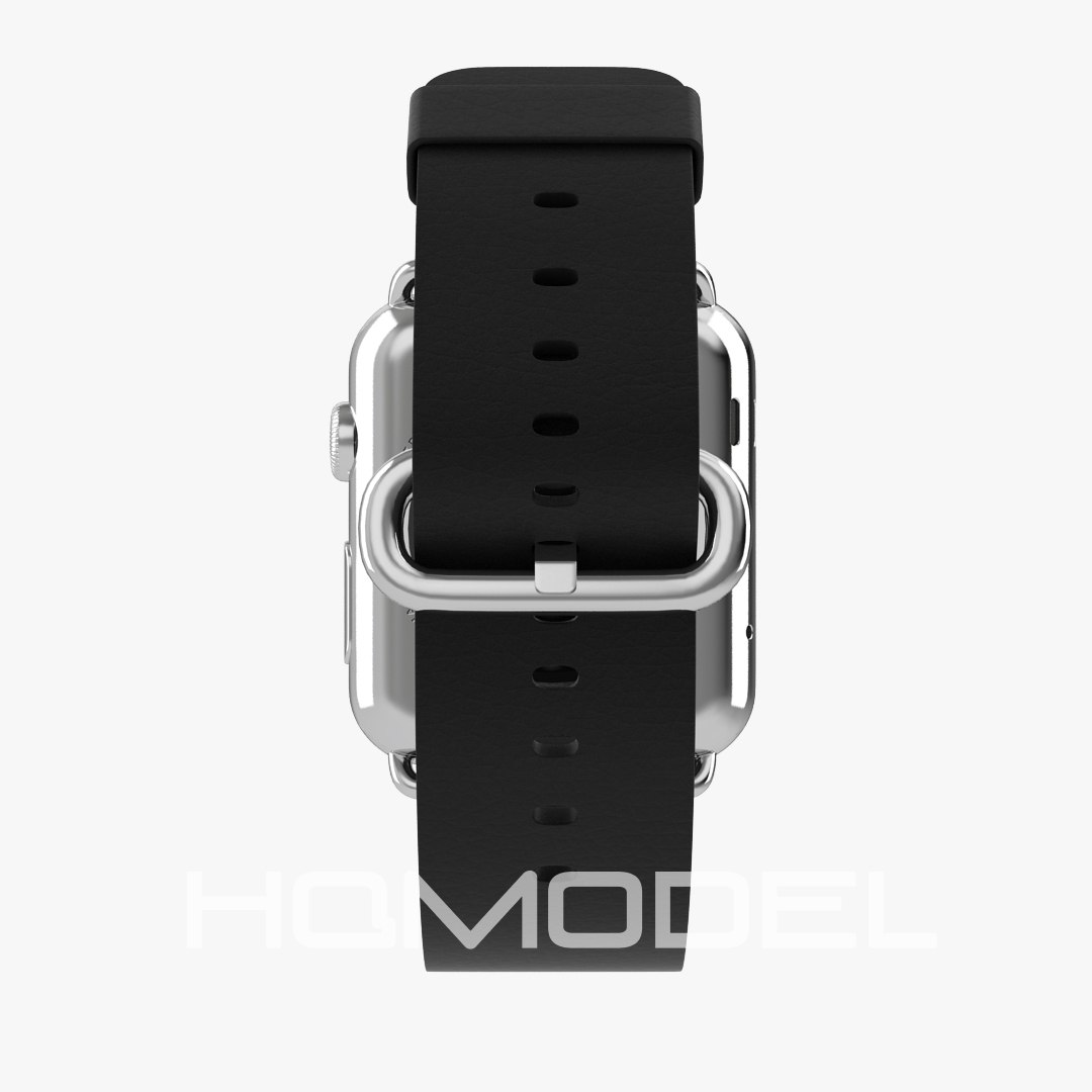 3d Apple Watch Stainless Steel Model
