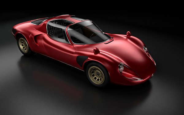 3d retro car model