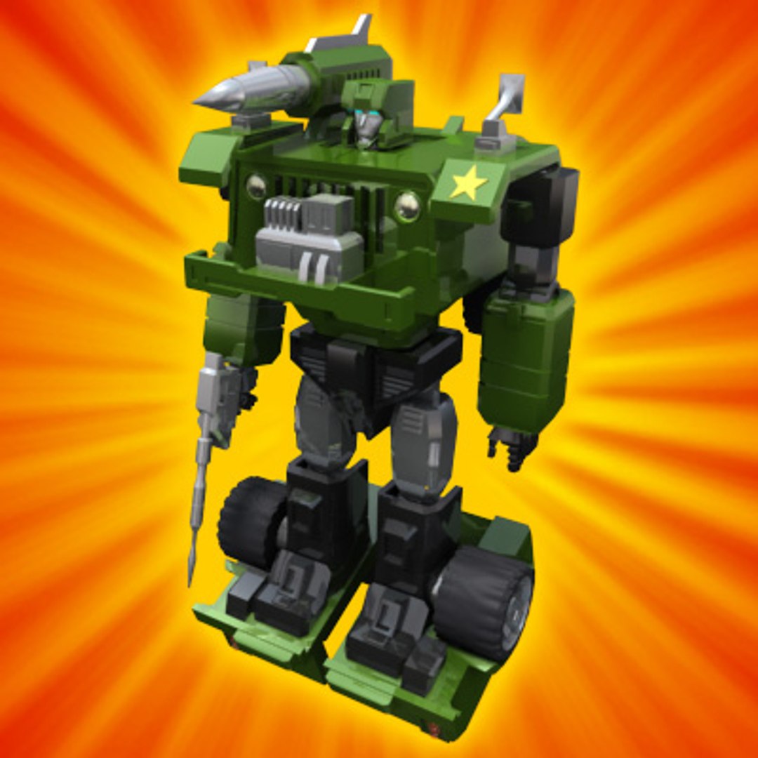 Transforming Robot Jeep 3d Max