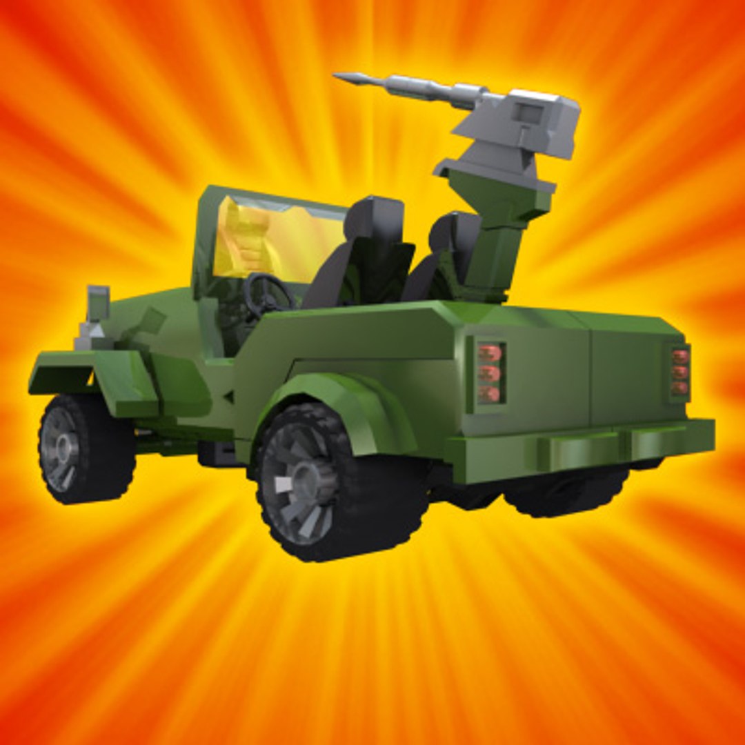 Transforming Robot Jeep 3d Max
