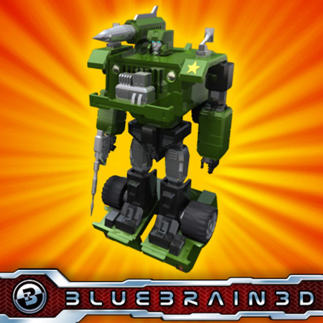 Transforming Robot Jeep 3d Max