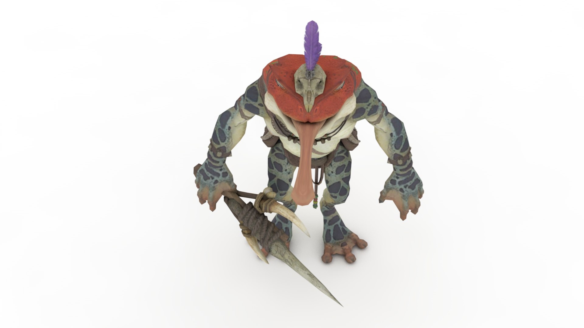 Frog Cartoon Man 3D - TurboSquid 1910584