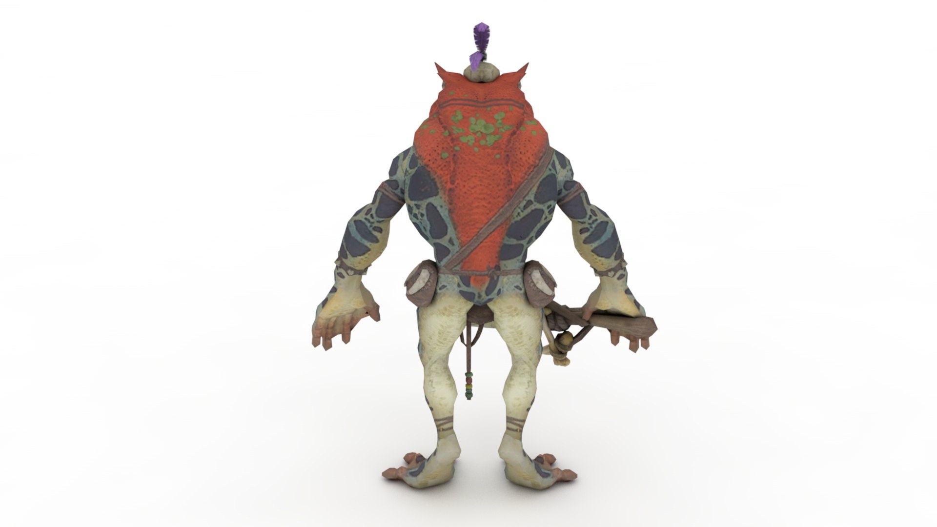 Frog Cartoon Man 3D - TurboSquid 1910584