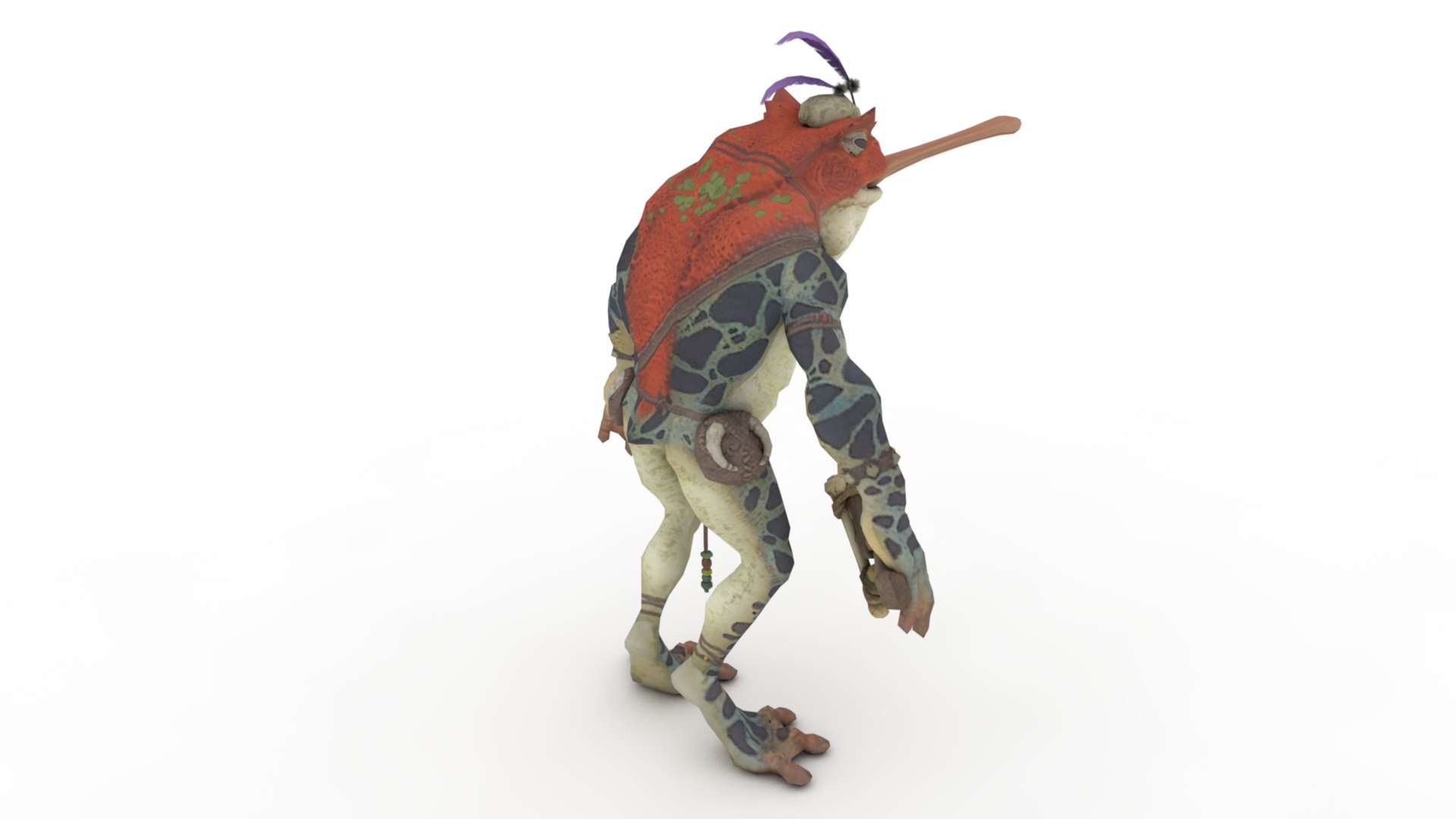 Frog Cartoon Man 3D - TurboSquid 1910584