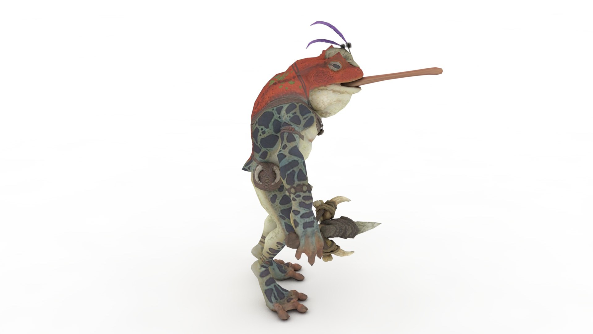 Frog Cartoon Man 3D - TurboSquid 1910584