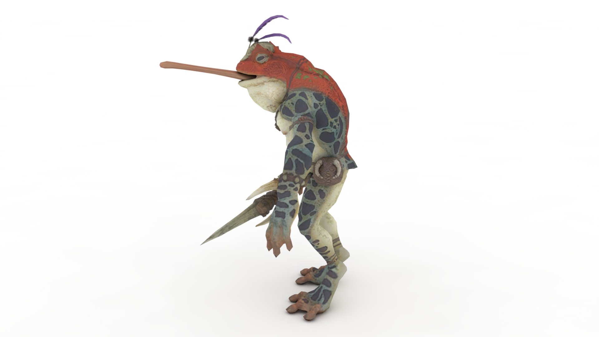 Frog Cartoon Man 3D - TurboSquid 1910584