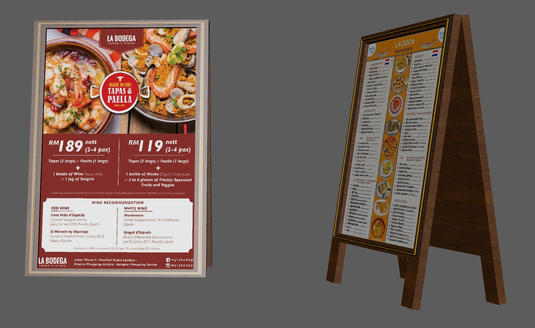 Menu Board 3D Model - TurboSquid 1244001