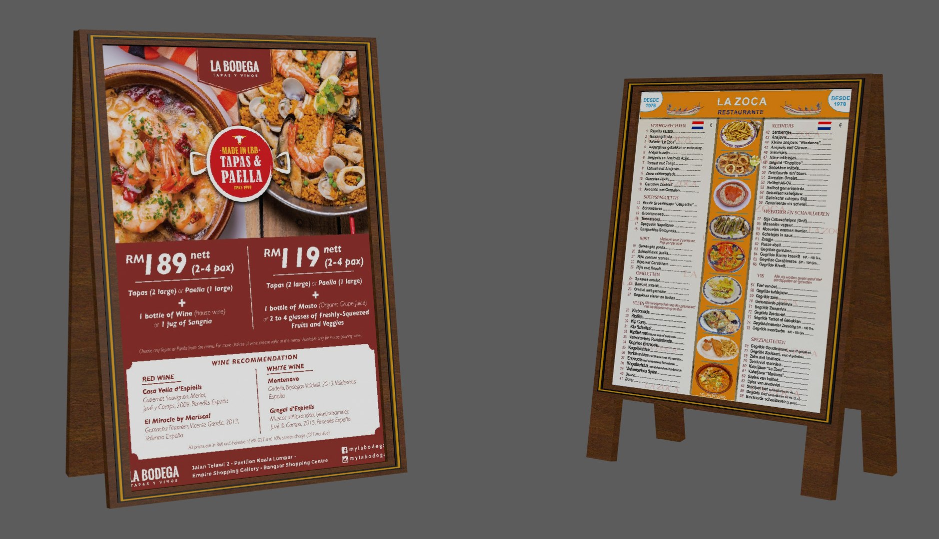 Menu Board 3D Model - TurboSquid 1244001