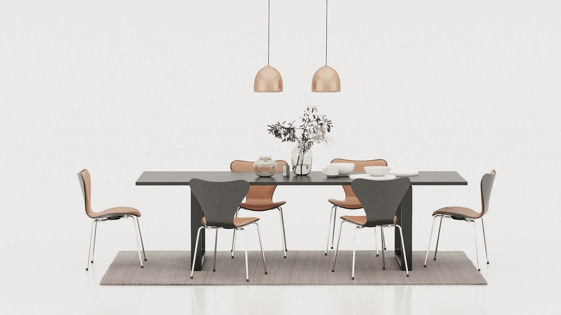 Fritz hansen essay dining table 3D model - TurboSquid 1598178