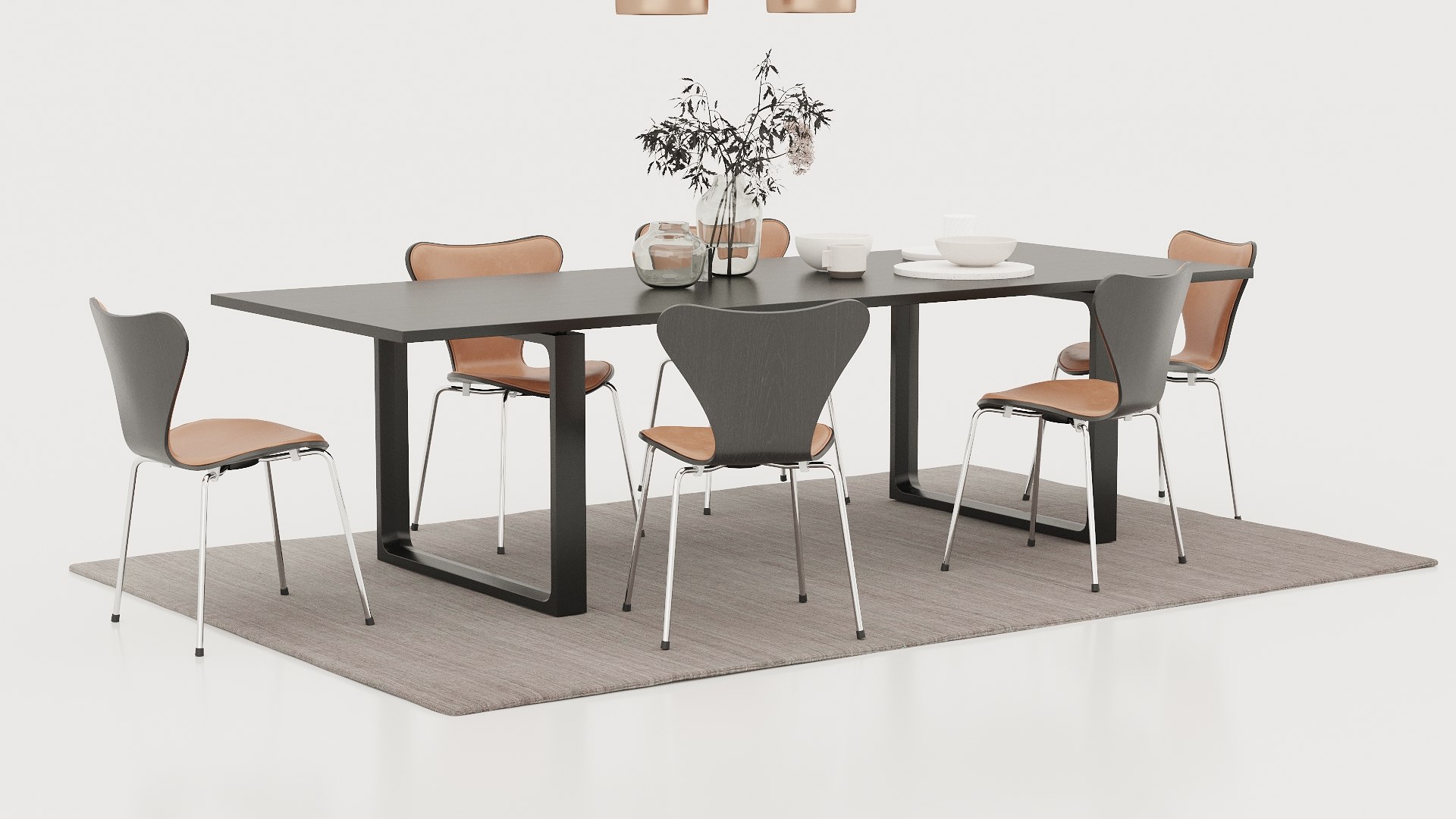 Fritz hansen essay dining table 3D model - TurboSquid 1598178