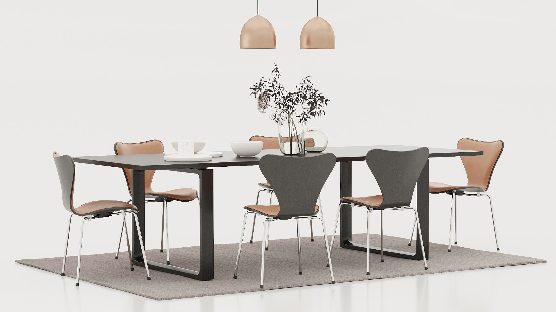 Fritz hansen essay dining table 3D model - TurboSquid 1598178