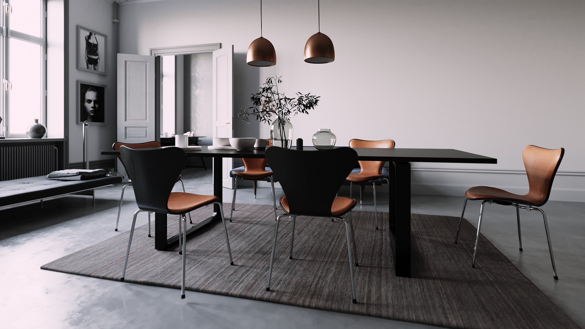 Fritz hansen essay dining table 3D model - TurboSquid 1598178