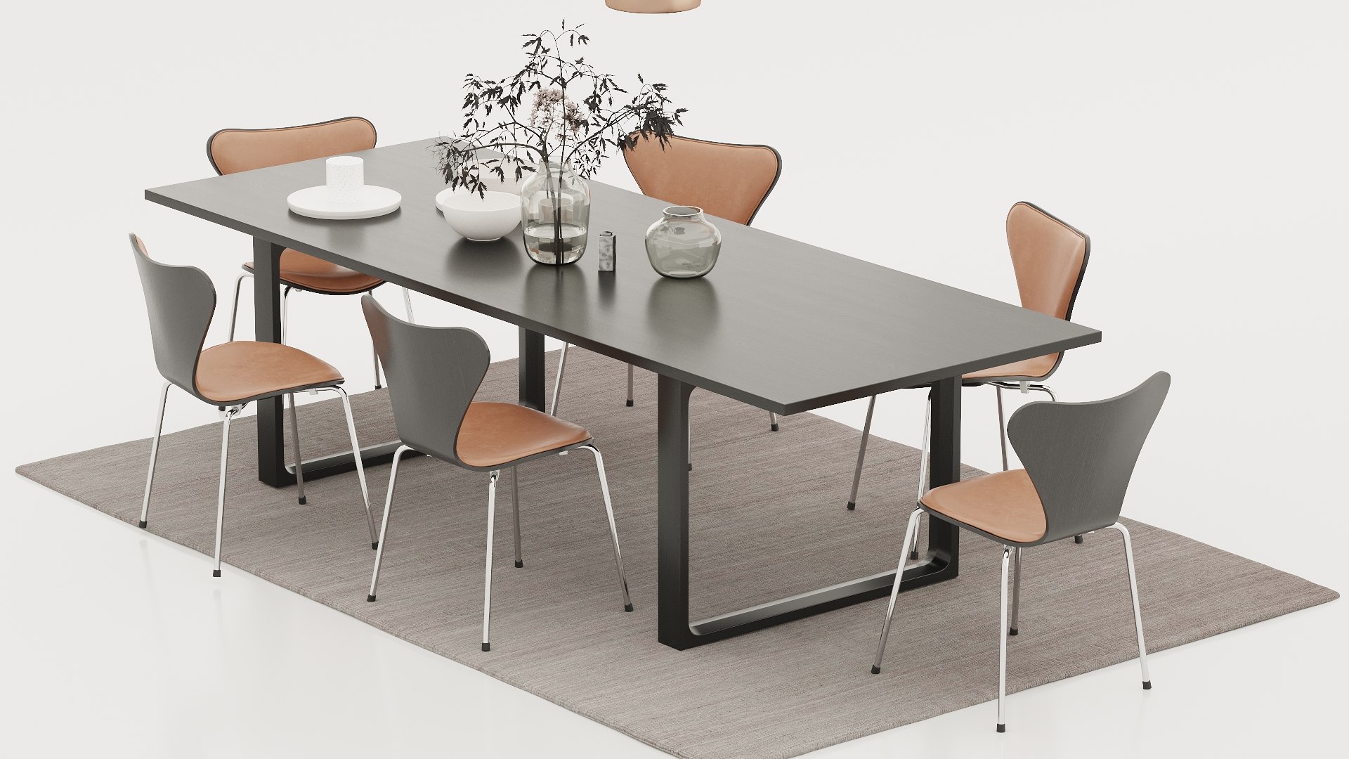 Fritz hansen essay dining table 3D model - TurboSquid 1598178
