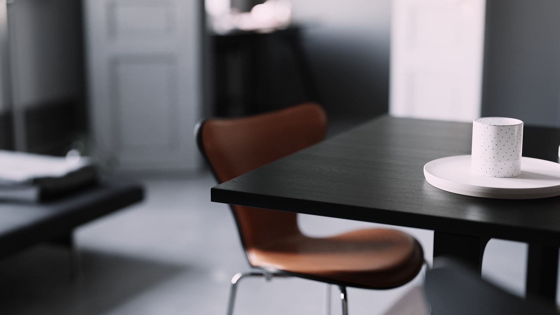 Fritz hansen essay dining table 3D model - TurboSquid 1598178