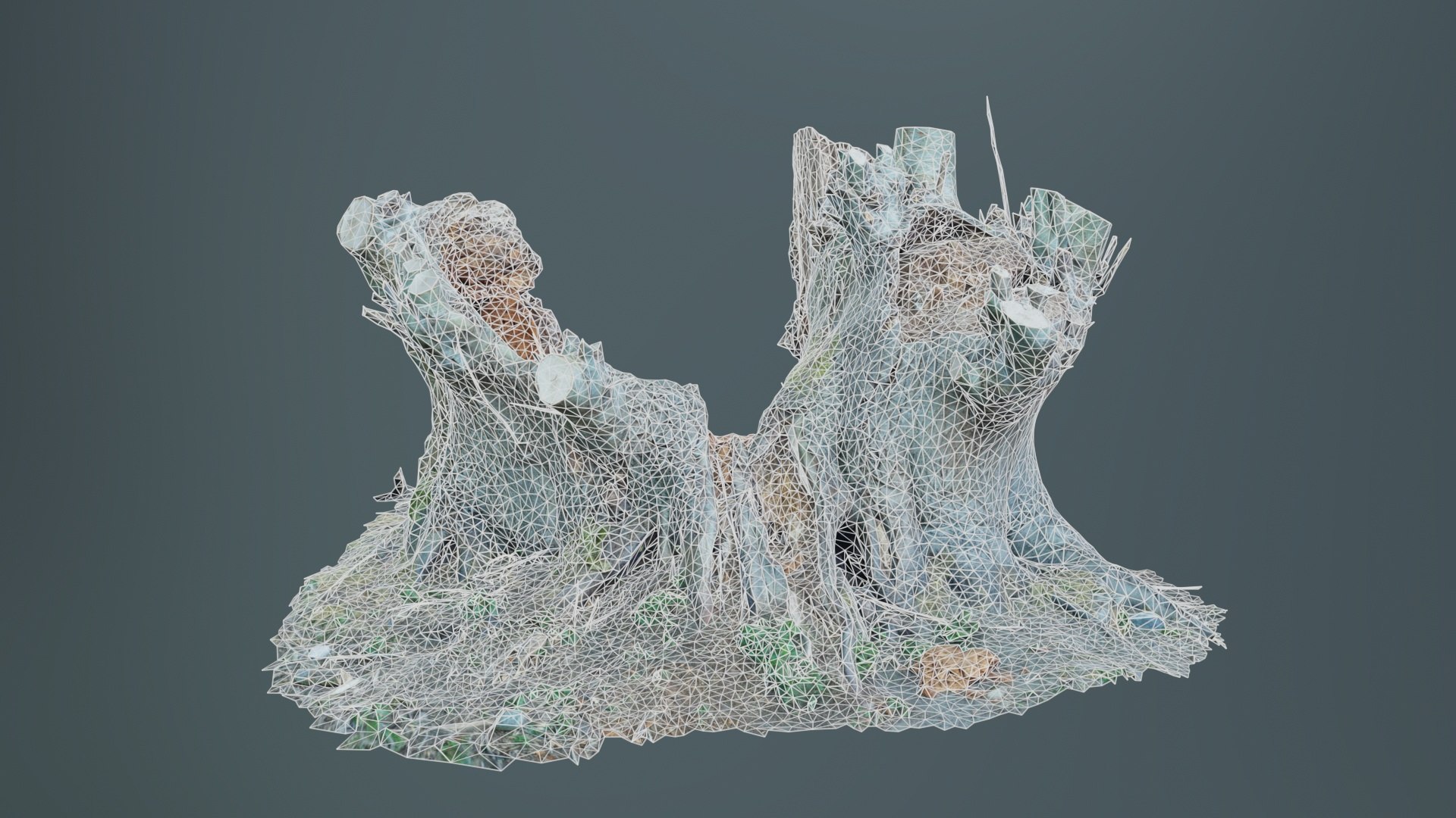 Sawed Off Tree Stump Remastered 3D - TurboSquid 2363150