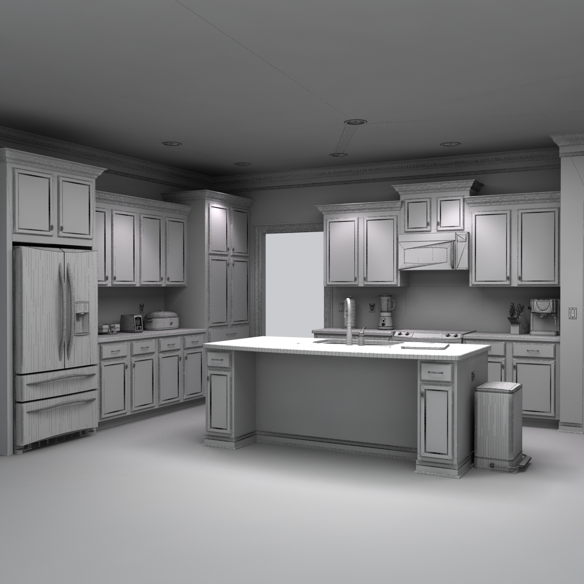 kitchen scene 3d model