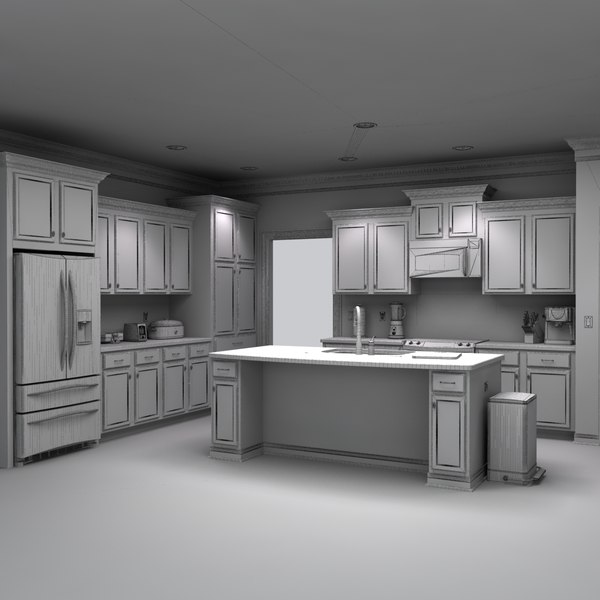 kitchen scene 3d model