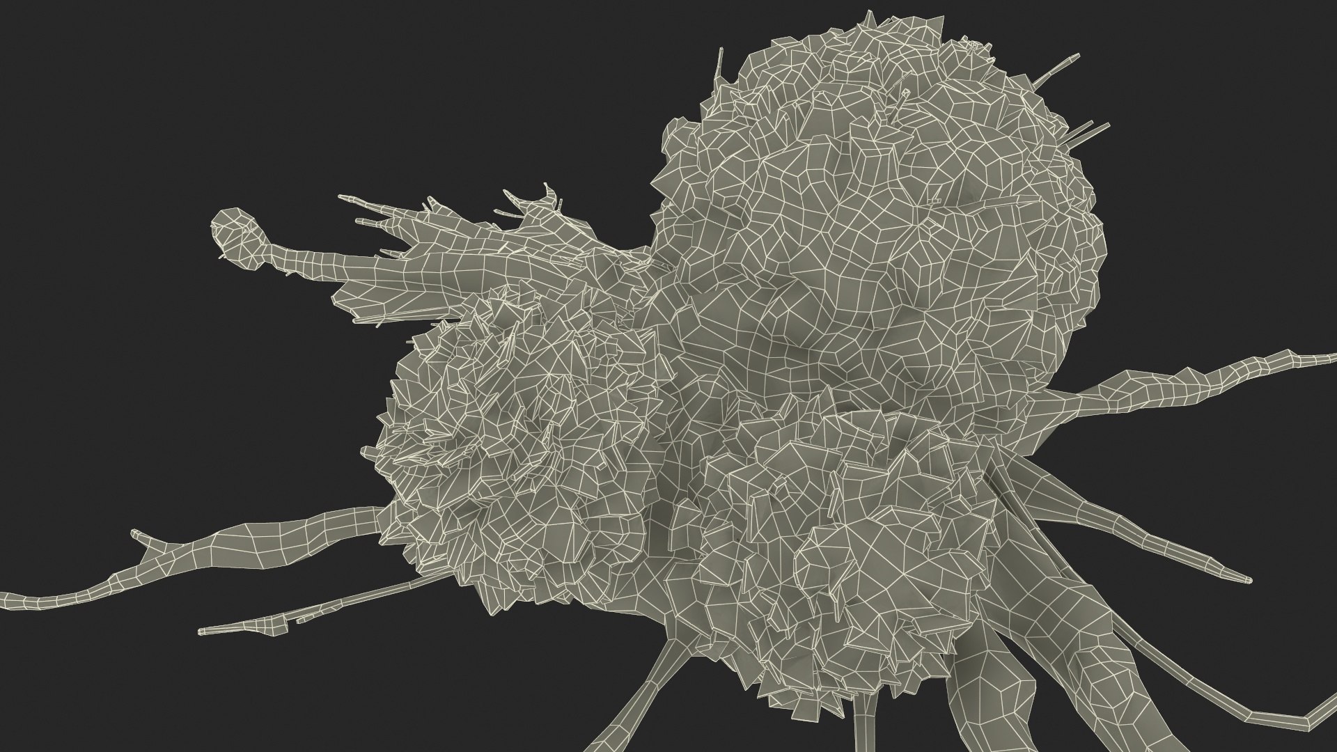 3D Model Human Cancer Cell With 2 Lymphocyte - TurboSquid 2220676