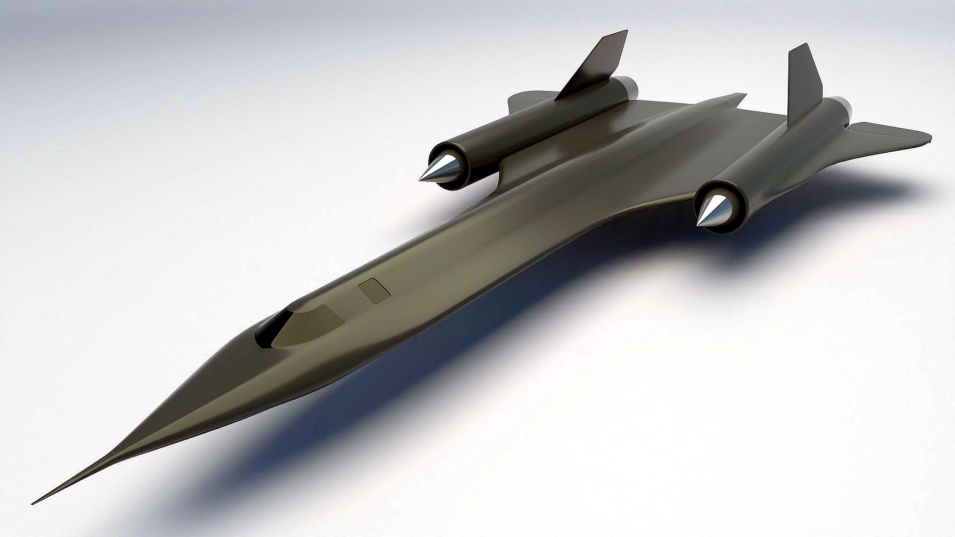 Free Lowpoly Black Bird Sr71 Spy Jet 3D - TurboSquid 2440158