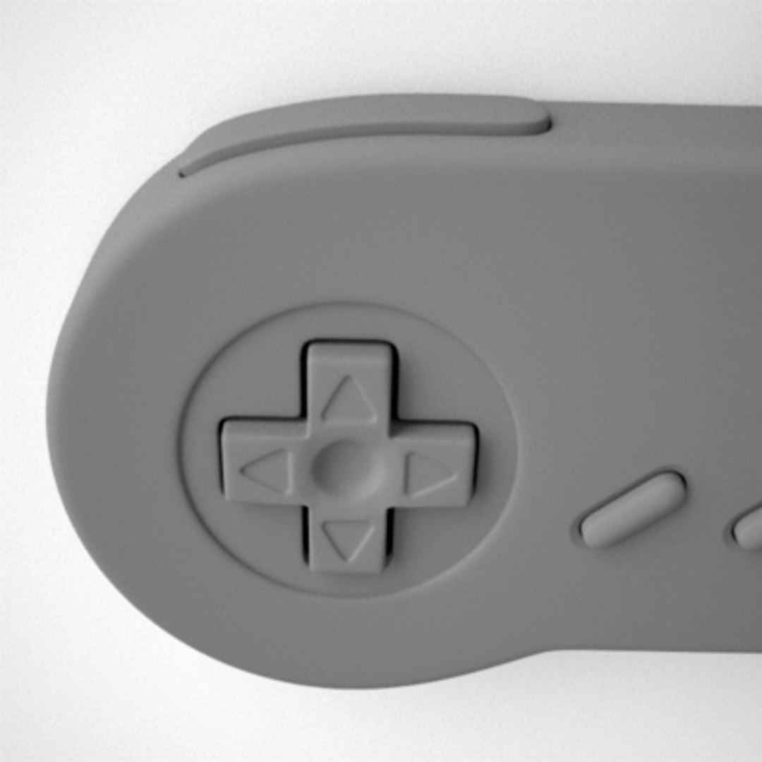 Super Controller Snes 3d Model