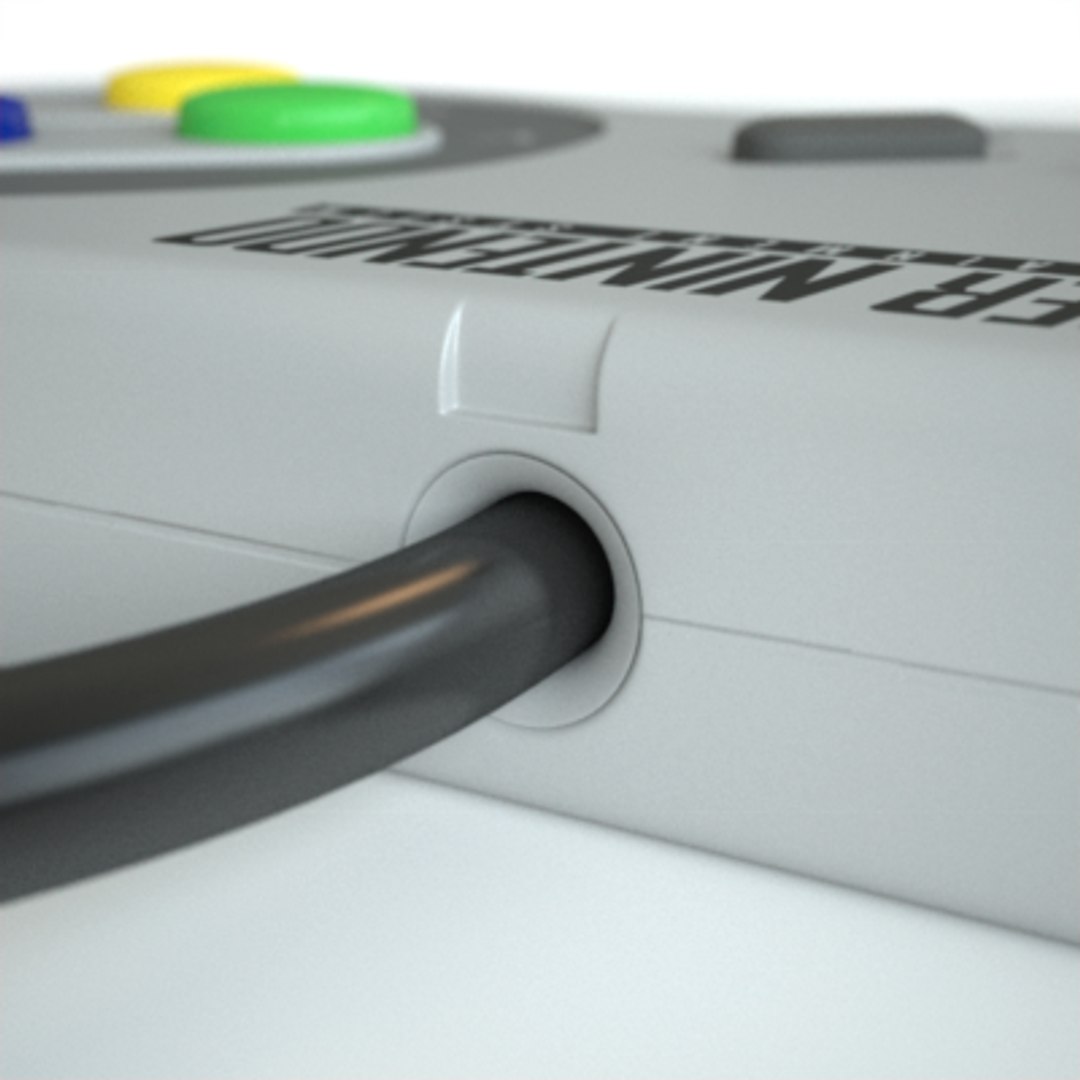 Super Controller Snes 3d Model