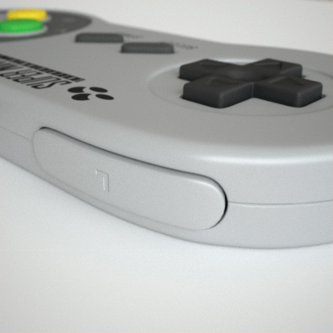 Super Controller Snes 3d Model