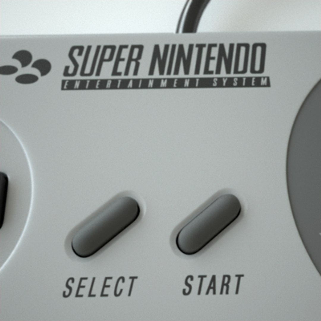 Super Controller Snes 3d Model