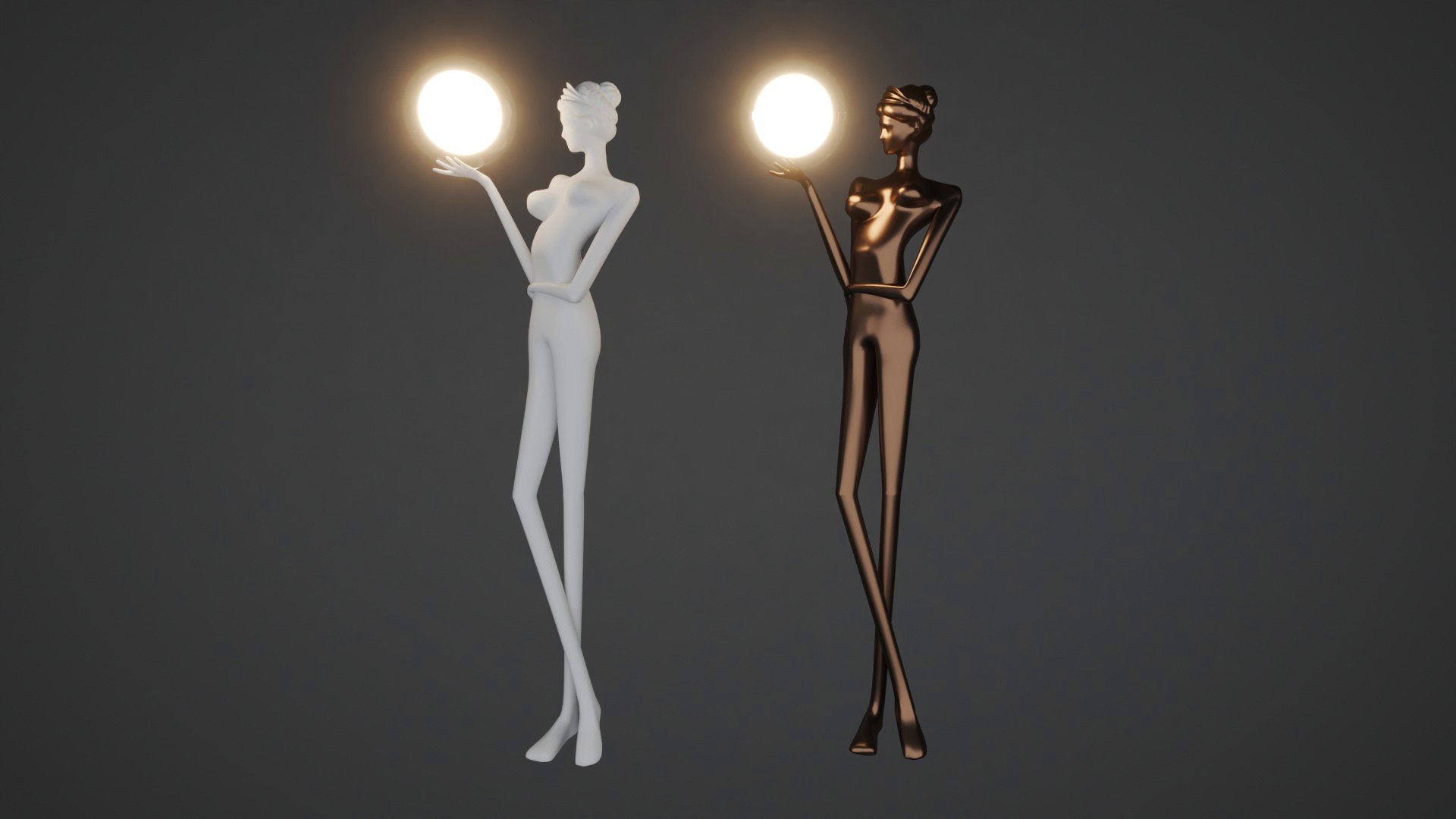 3D Model Greek Sculpture Lamp - TurboSquid 1936704